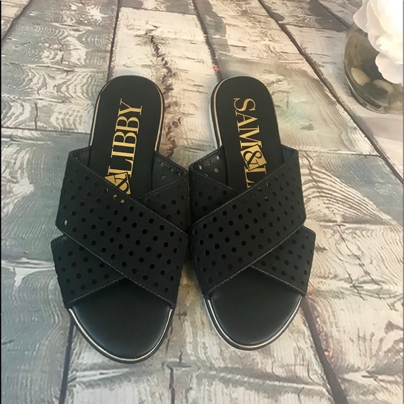 Sam & Libby | Shoes | Sam Libby Black Sandals | Poshmark